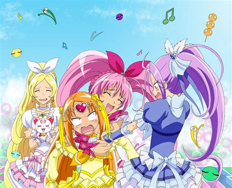 Safebooru 4girls D Angry Blonde Hair Blush Closed Eyes Cure Beat
