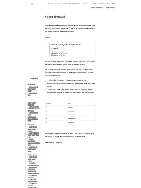 Verilog Timescale Pdf