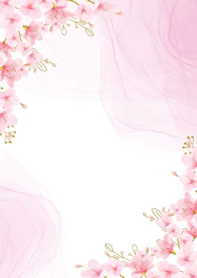 Display Board For A Beautiful Simple Romantic Floral Wedding Invitation Page Border Background
