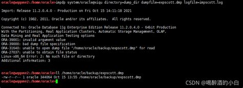 数据泵跨版本导入导出用户oracle低版本导入高版本dmp Csdn博客