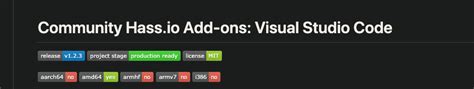 Visual Studio Code Addon Not Available Issue Hassio Addons Addon Vscode Github