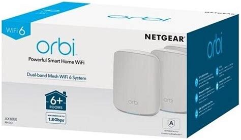 NETGEAR RBK Orbi Mesh WiFi System WiFi Mesh Router Satellite Extender Up To Gbps