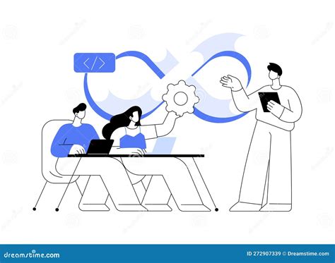 Devops Team Abstract Concept Vector Illustration Stock Vector Illustration Of Metaphor