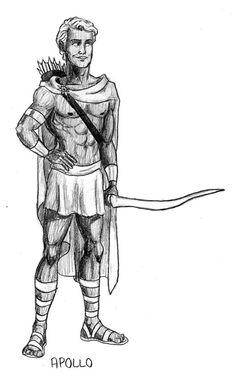 Apollo Greek God Easy Drawings