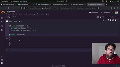 Laço While Com Contador No Python Youtube