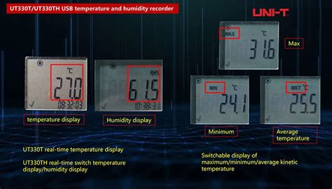 Uni T Temperature Recorder Ut330t Ut330th Usb Data Logger Food