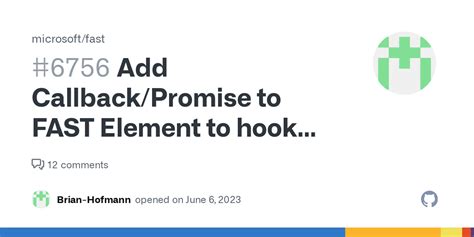 Add Callbackpromise To Fast Element To Hook On When A Component Is Done Rendering Updates