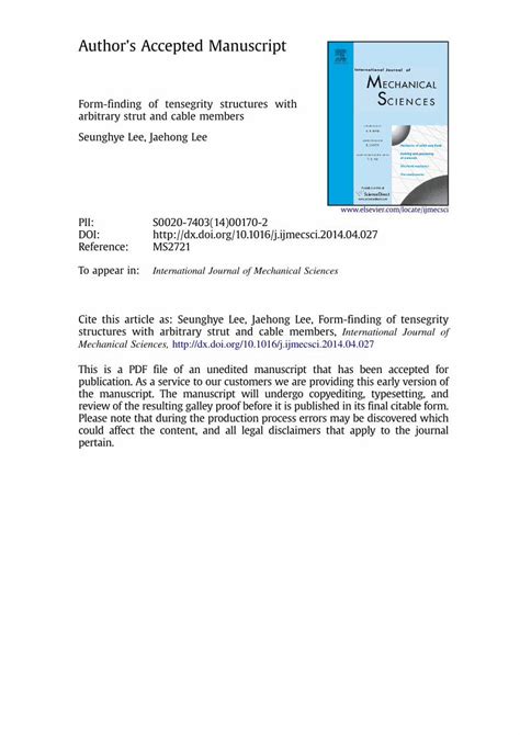 pdf form finding of tensegrity structures with arbitrary strut and
