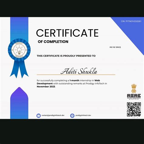 Aditi Shukla On Linkedin Webdev Internship Prodigyinfotech