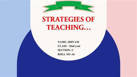Teaching Strategies Pptx