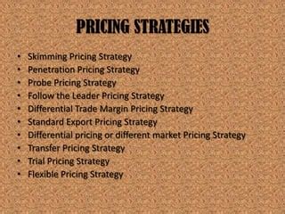 Chapter 6 Export Pricing PPTX