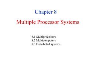 Multiprocessor System Presentation Ppt