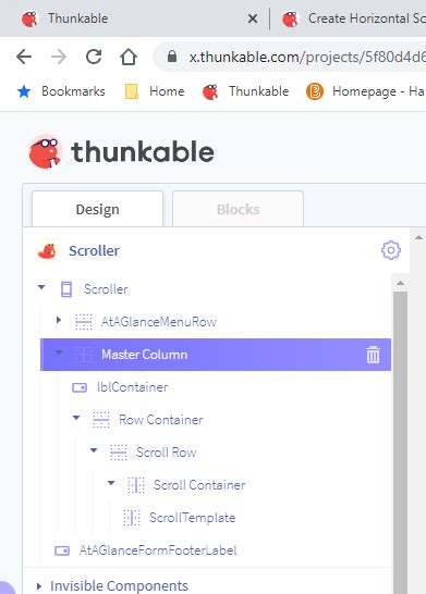 create horizontal scroll swipe like row page 2 questions about thunkable community