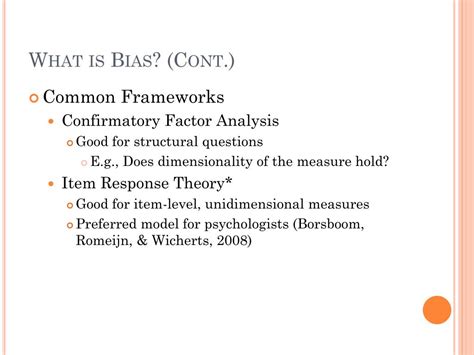 PPT Bias Item Response Theory And Mixed Models PowerPoint Presentation ID 3472802