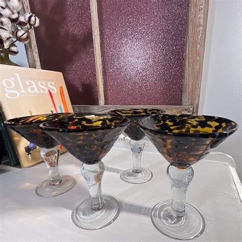 Tortoise Shell Glass Etsy