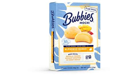 Bubbies Mochi Ice Cream Plant Based Alphonso Mango Mochi Progressive Grocer