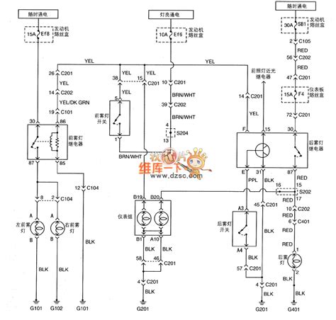 Shanghai Gm Buick（excelle）saloon Car Lighting System Circuit Diagram Three Automotive Circuit