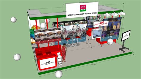Booth Exebition Macau 3d Warehouse