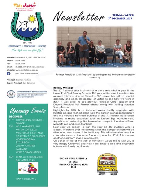 Fillable Online Former Principal Chris Tapscott Speaking At The 10 Year Anniversary Fax Email