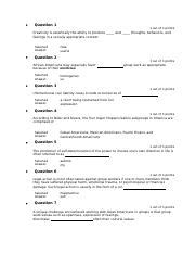 COSC Quiz Docx Question Out Of Points Creativity Is Essentially The Ability To