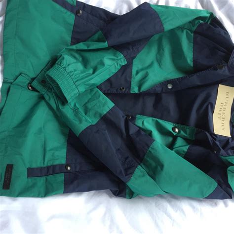 Reduced Price Authentic Burberry Color Block Green Depop