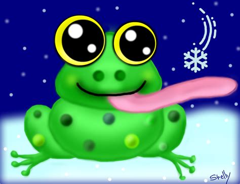 What Caught A Snowflake On Its Tongue Drawings Sketchport