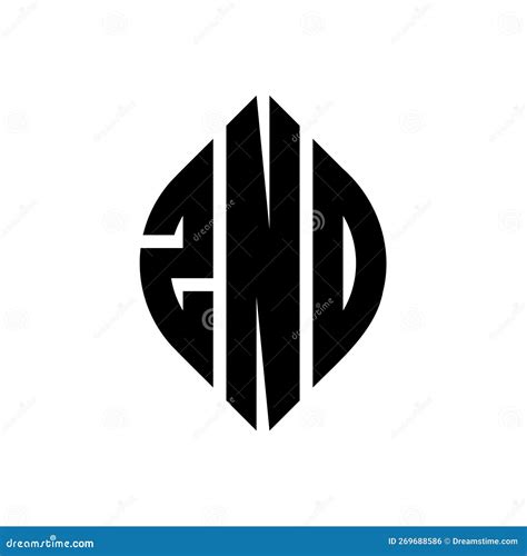 Zno Circle Letter Logo Design With Circle And Ellipse Shape Zno Ellipse Letters With