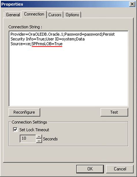 updating oracle stored procedure with 32 kb fails with the operation failed 0x80040e14