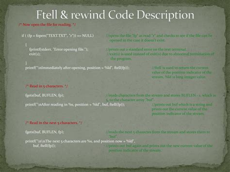 Ppt Fread Fwrite And Fgets Fputs And Ftell Rewind Powerpoint Presentation Id6383409