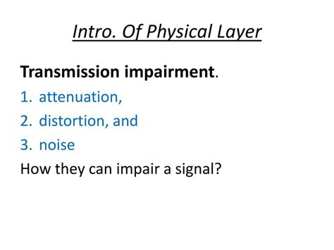 Laboratory Of Physical Layer Ppt Download