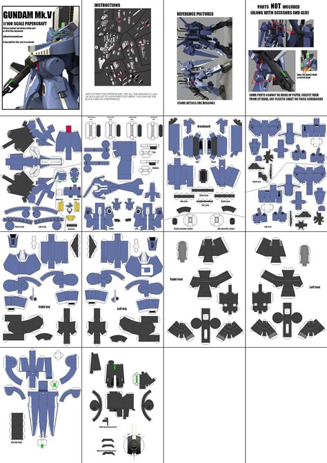 Printable Gundam Template Artofit