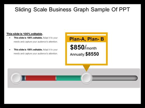Sliding Scale Business Graph Sample Of Ppt Presentation Graphics Presentation PowerPoint