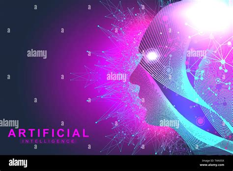 Futuristic Artificial Intelligence And Machine Learning Concept Human