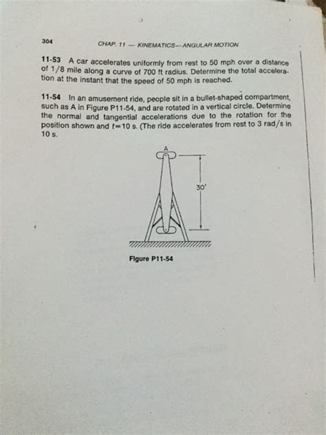 Solved 298 Chap 11 Kinematics Angular Motion 11 12 A