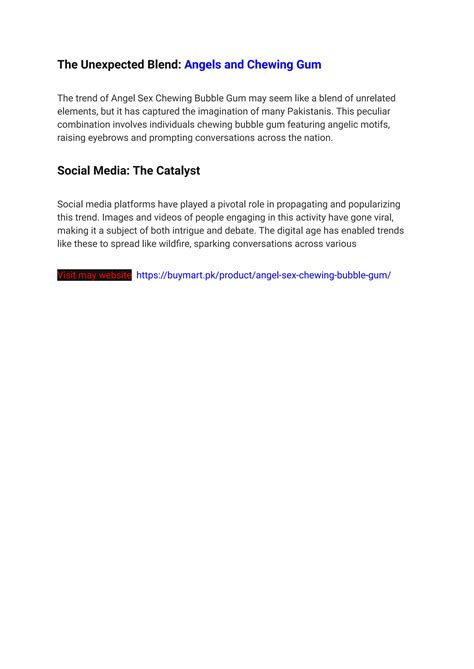 Angel Sex Chewing Bubble Gum 03090007010 Pdf