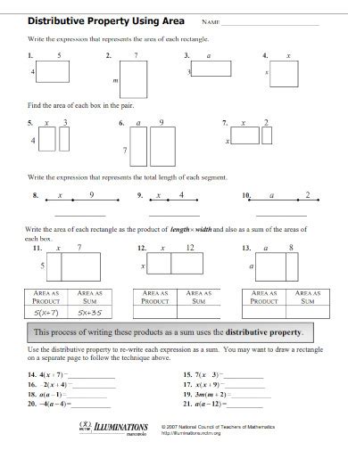Distributive Property 25 Examples How To Use Pdf