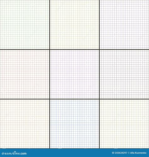 Grid Paper Abstract Squared Background With Color Graph Stock Vector Illustration Of