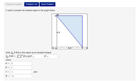 Solved Previous Problem Problem List Next Problem Point Chegg
