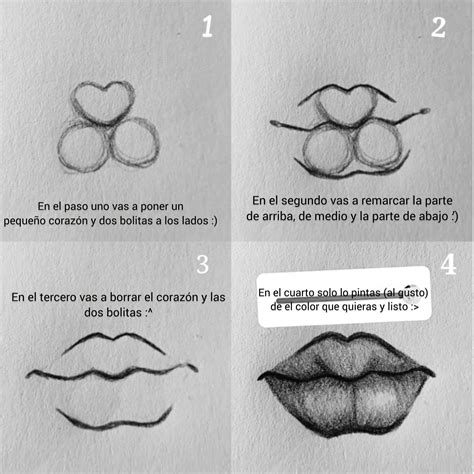 Como Hacer Labios En La Solo 4 Paso Dibujar Labios De Hombre