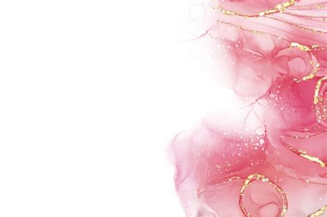 골드 라인과 브러시 얼룩이 있는 파스텔 시안색 민트 액체 대리석 수채화 배경 청록색 대리석 알코올 잉크 그리기 효과 벡터