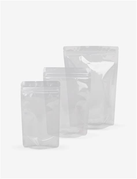 투명 스탠드 지퍼백 100장 5가지 사이즈