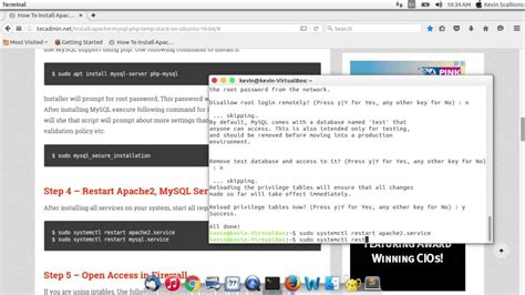 Install Mysql Apache And Php 70 On Ubuntu1604 Youtube