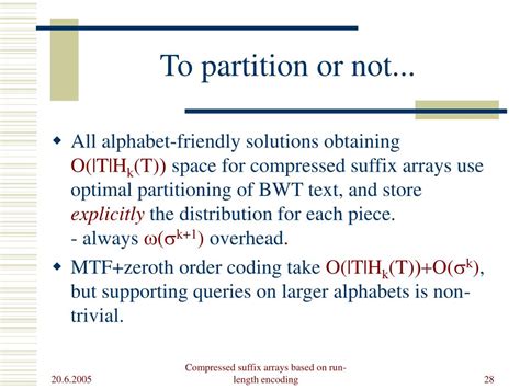 Ppt Compressed Suffix Arrays Based On Run Length Encoding Powerpoint
