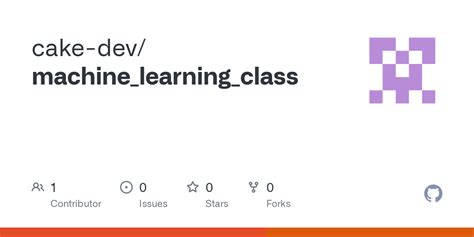 Github Cake Devmachinelearningclass