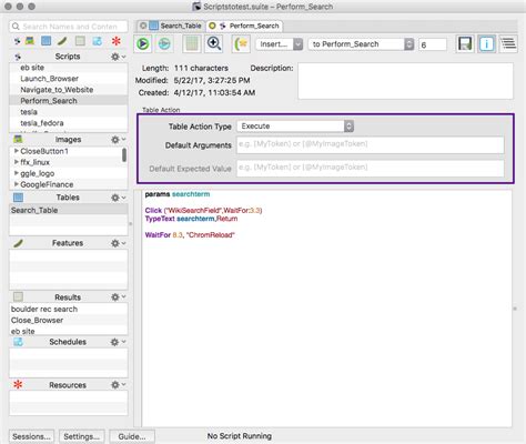 The Tables Feature And Keyword Driven Testing Epf Docs
