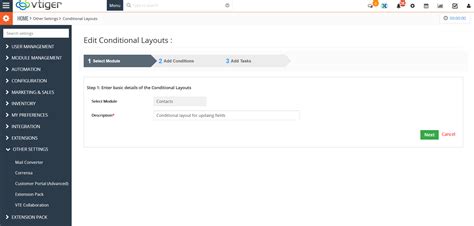Conditional Layouts Vtiger Experts