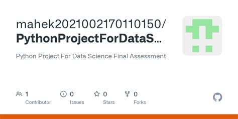 Github Mahek2021002170110150 Pythonprojectfordatascience Python Project For Data Science