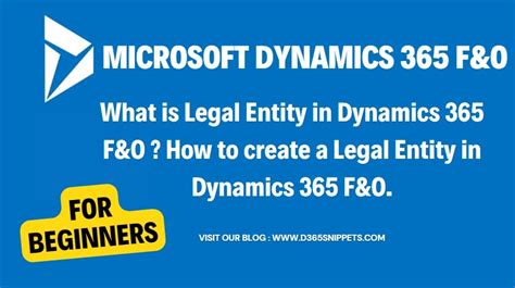 What Is Legal Entity In Dynamics 365 Fando How To Create A Legal Entity In Dynamics 365 Fando