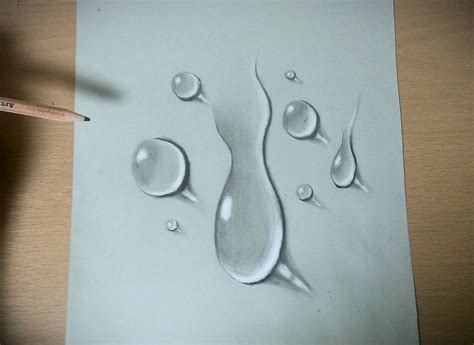 Капля воды рисунок карандашом 72 фото