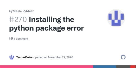 Installing The Python Package Error Issue PyMesh PyMesh GitHub
